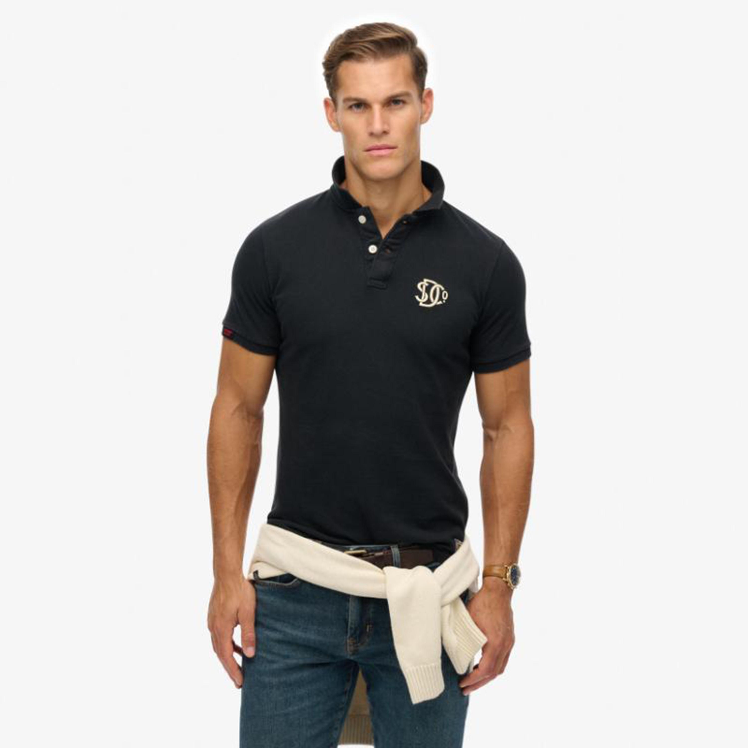 Shop Superdry Plain Collared Short Sleeves Men's Polo T-Shirt Online ...