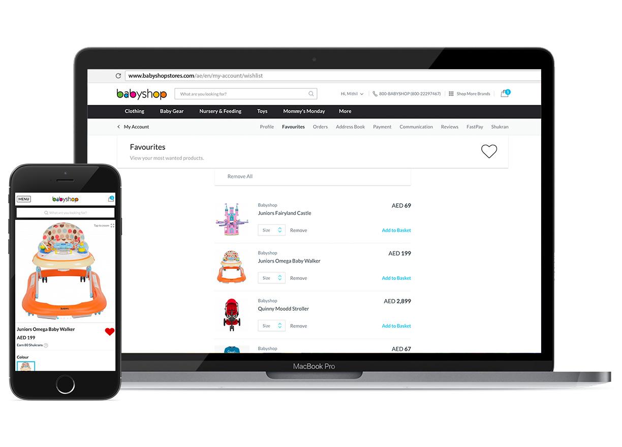 Online Shopping at Babyshop