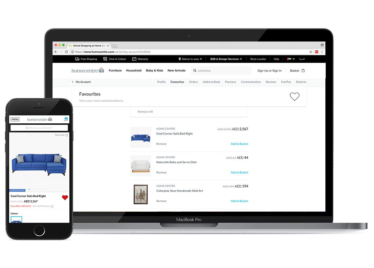 Online Shopping at Home Centre