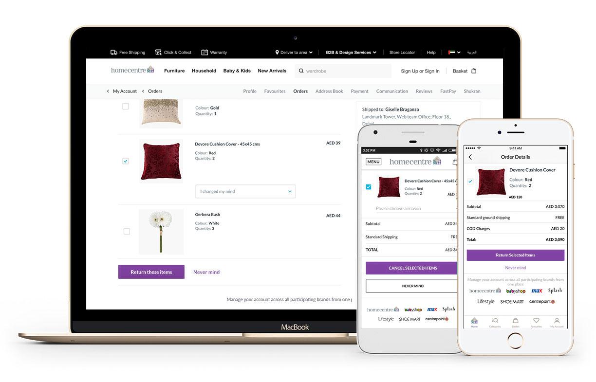 Online Shopping at Home Centre