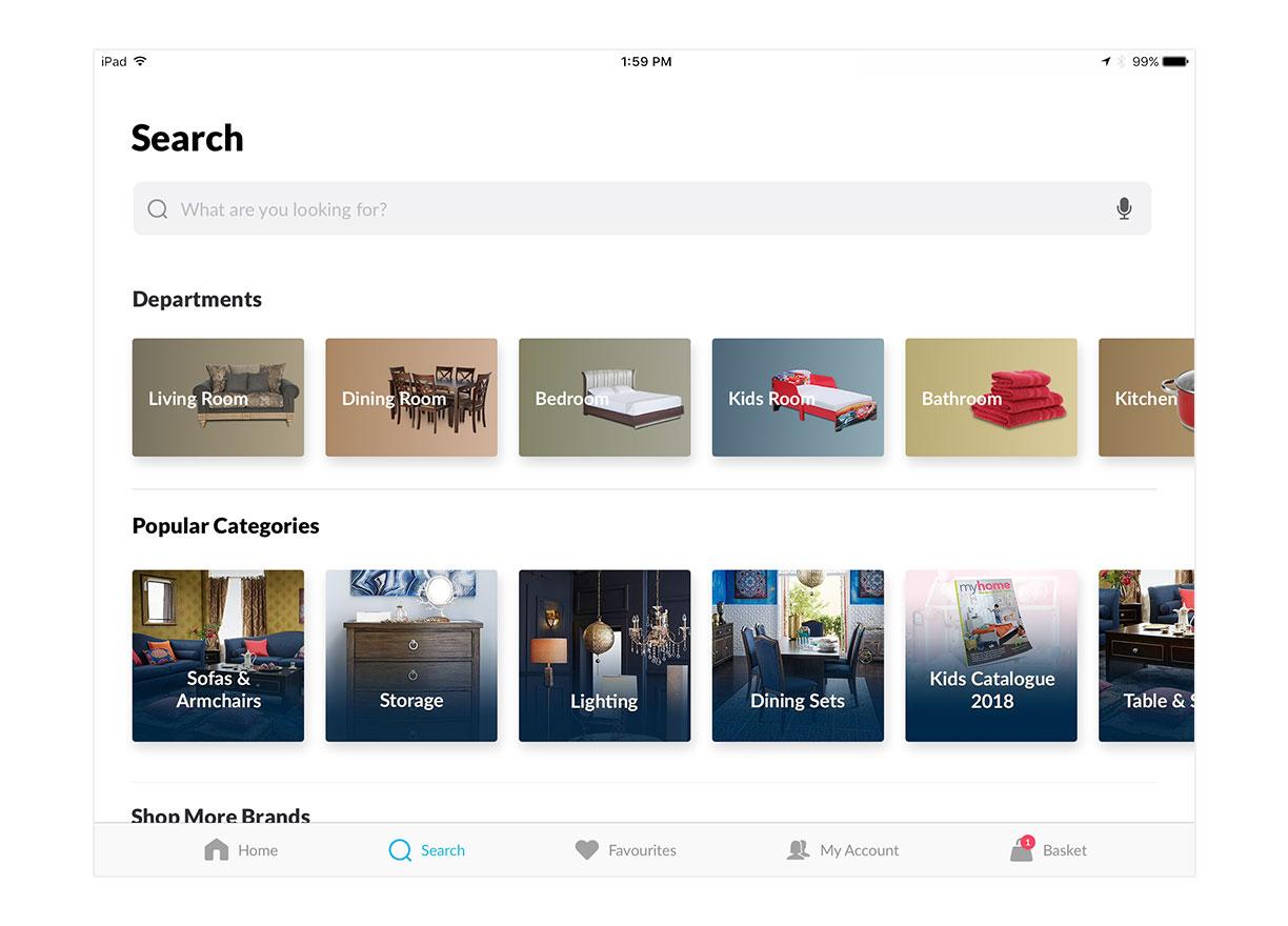 Online Shopping at Home Centre