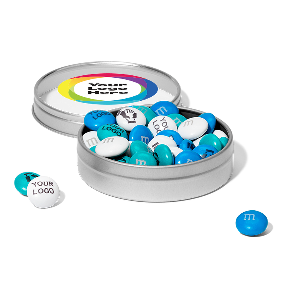 Business Silver Favor Tins with customization