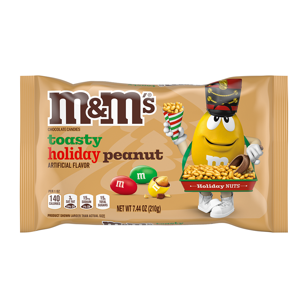 Toasty Holiday Peanut Chocolate Candy, 7.44oz | M&M'S | M&M'S