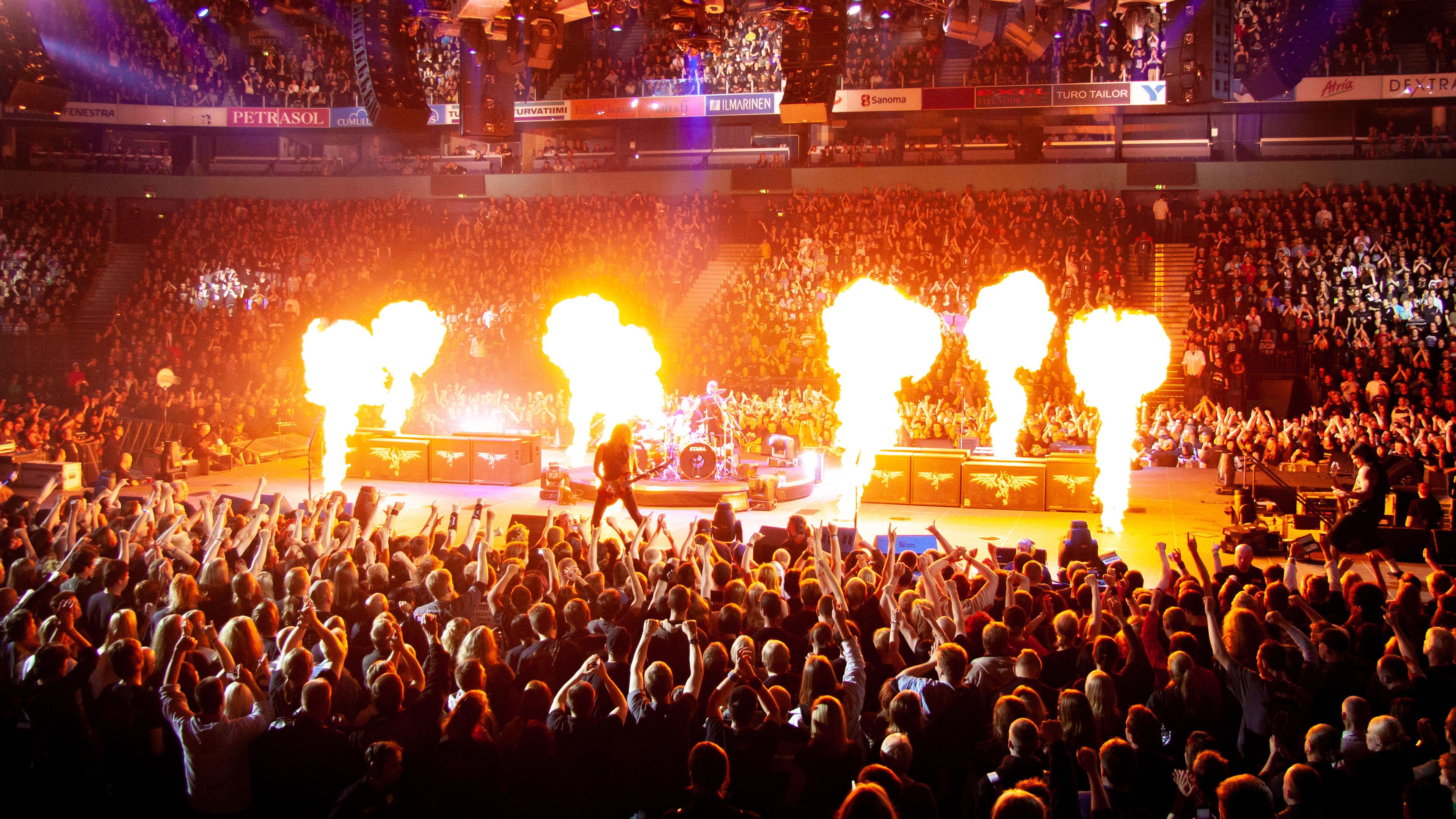 Metallica at Hartwall Arena in Helsinki, Finland on June 15, 2009 ...