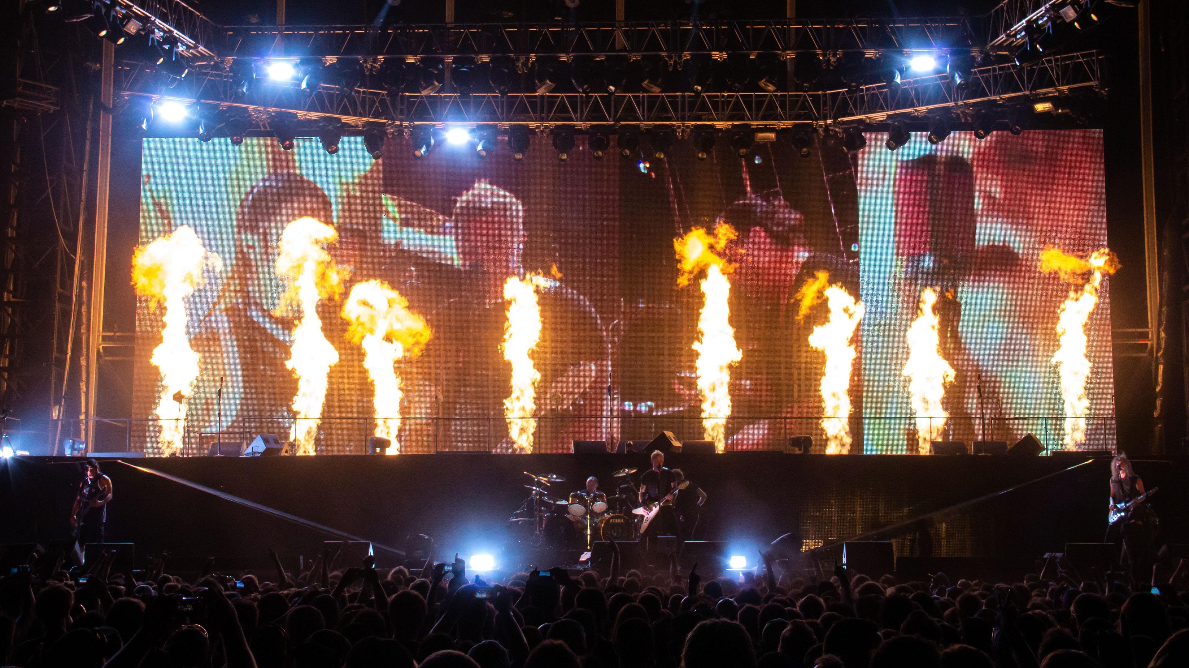 Metallica at Soundwave Festival at Bonython Park in Adelaide, Australia ...