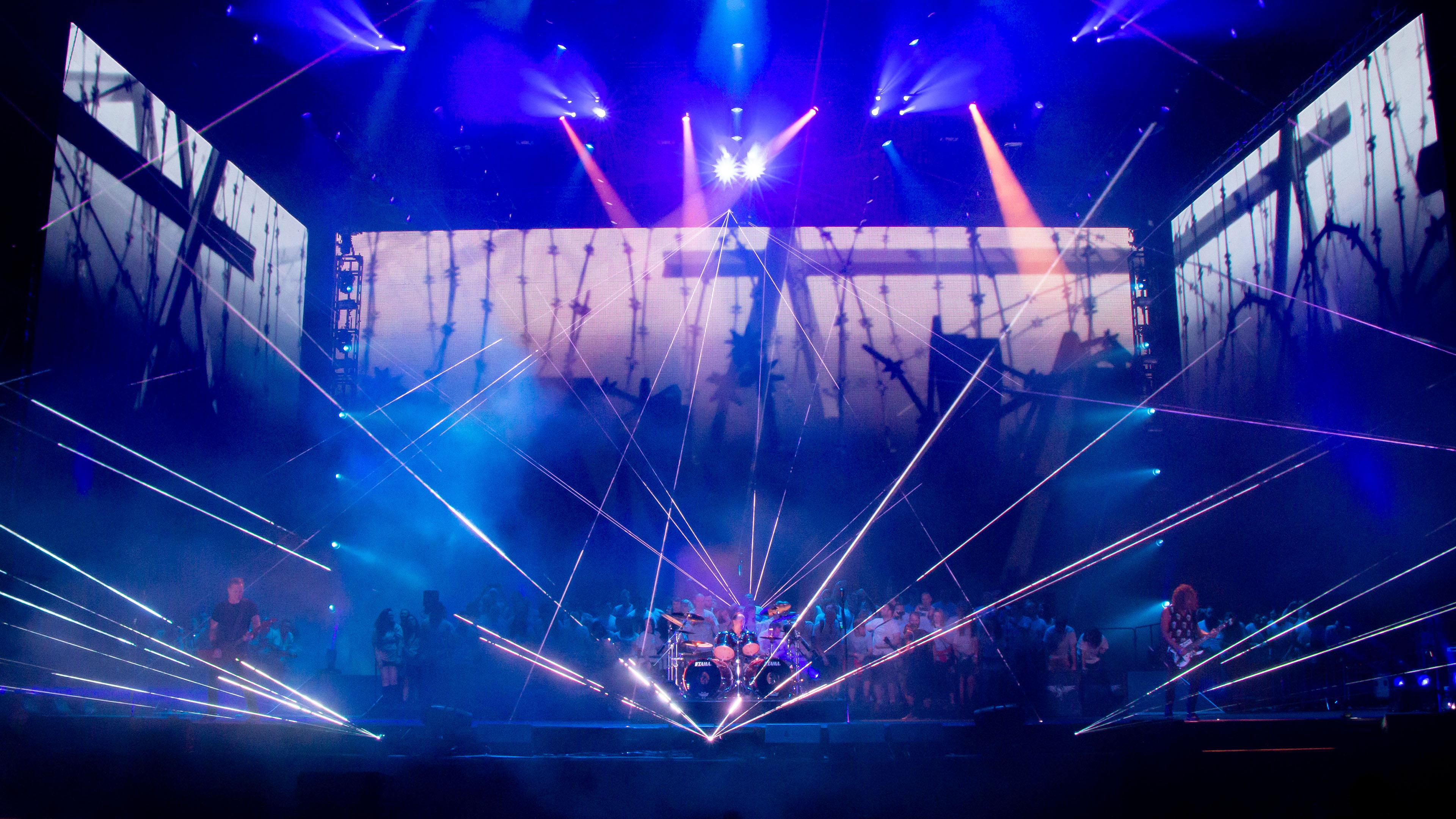 Metallica at Leeds Festival at Bramham Park in Leeds, England on August ...