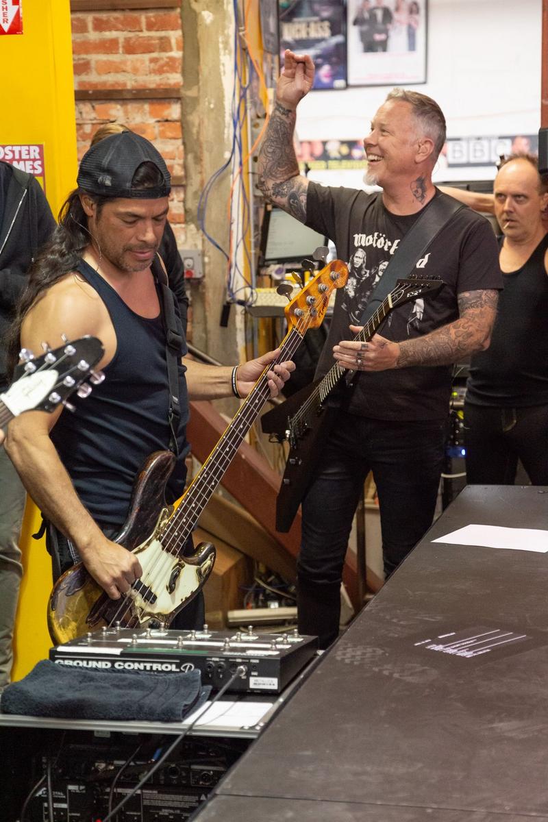Metallica at Rasputin Music in Berkeley, CA on April 16, 2016 ...