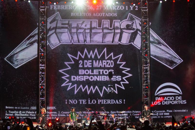 Metallica at Foro Sol in Mexico City, Mexico on March 3, 2017 ...