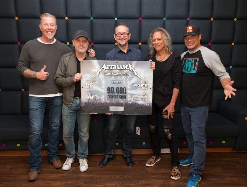 Metallica at The O2 Arena in London, England on October 22, 2017 ...