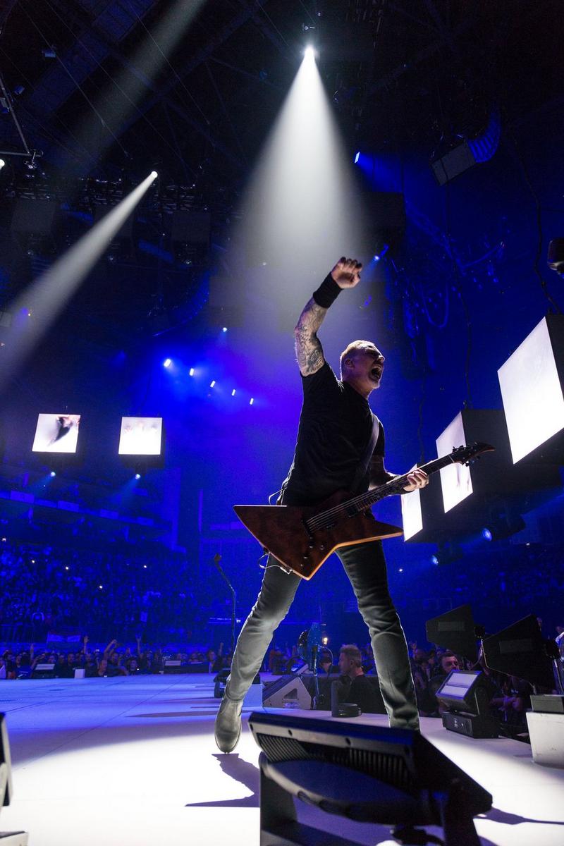 Metallica at The O2 Arena in London, England on October 22, 2017 ...