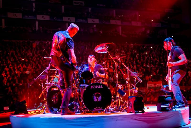 Metallica at The O2 Arena in London, England on October 22, 2017 ...