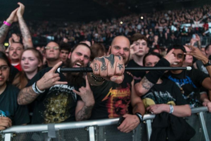 Metallica at Genting Arena in Birmingham, England on October 30, 2017 ...