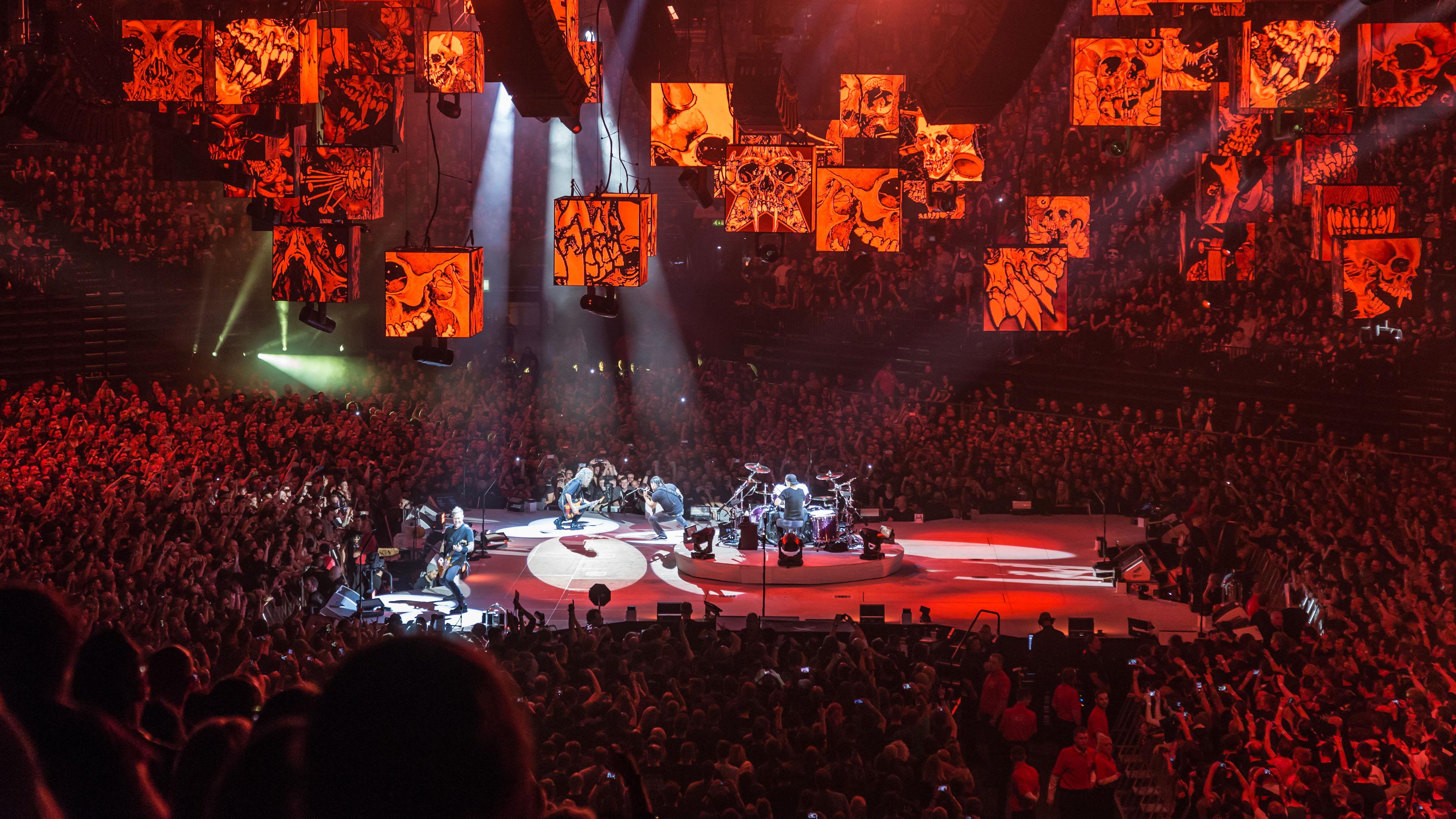 Metallica at Genting Arena in Birmingham, England on October 30, 2017 ...