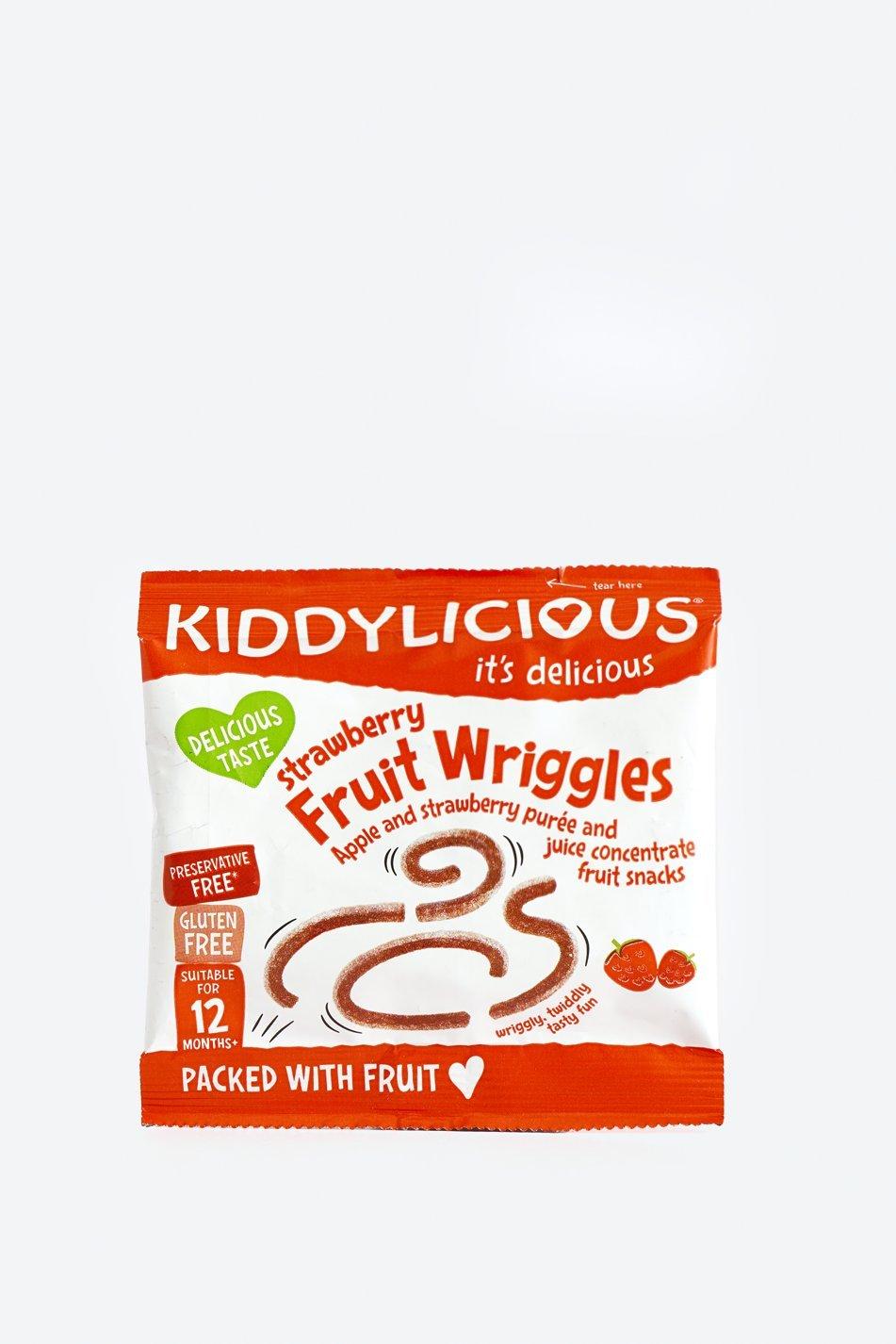 Kiddylicious Fruit Wriggles Strawberry 12g