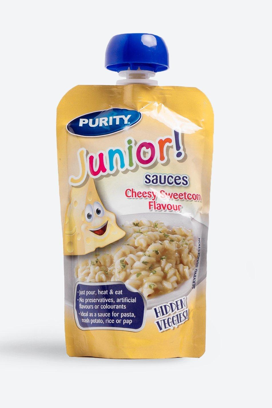 Purity Junior Sauces Cheesy Sweetcorn110ml