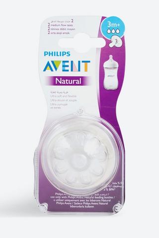 Philips Avent 2 Pack Natural Teats