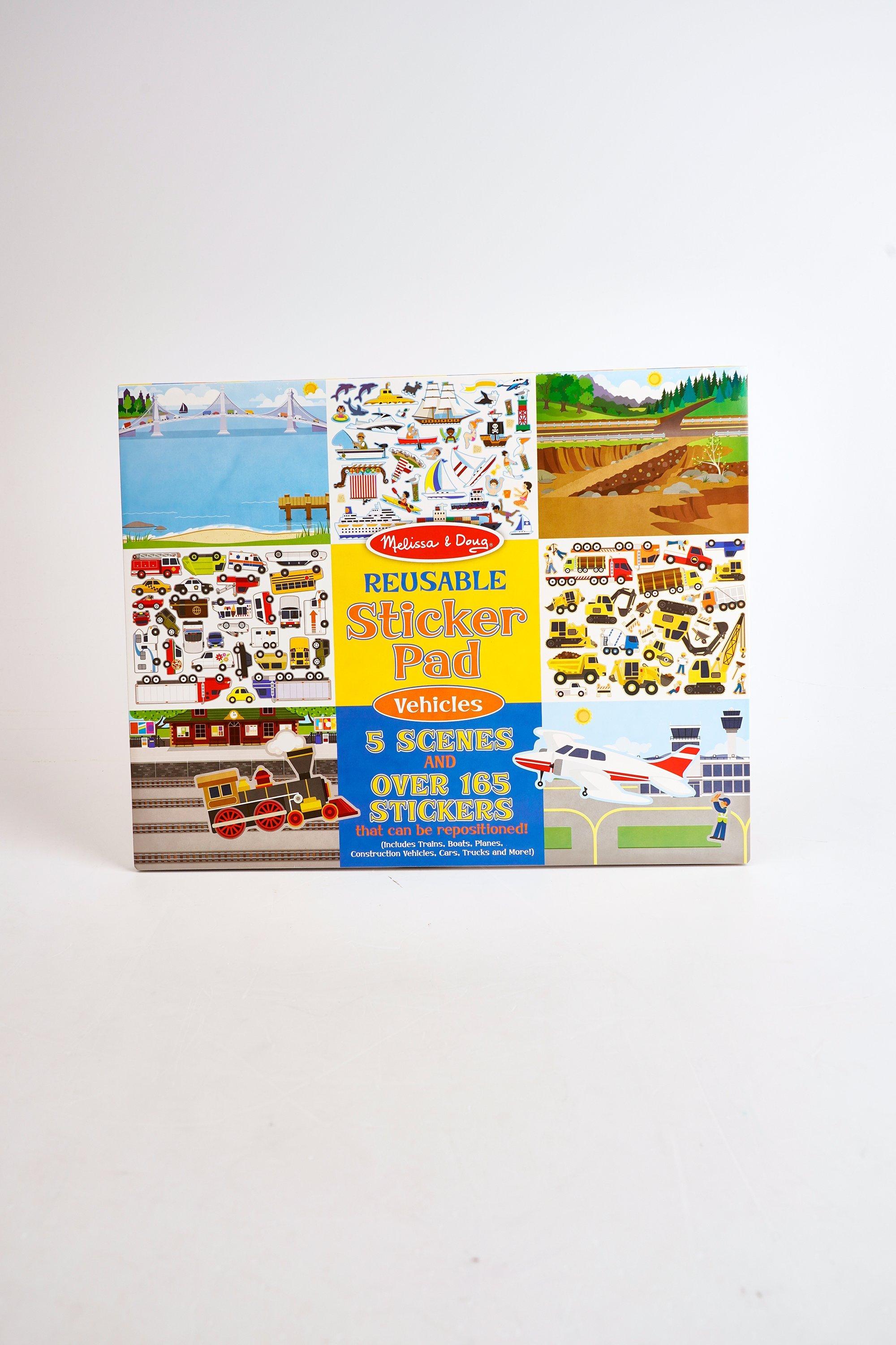 Melissa & Doug Reusable Sticker Pad Vehicles