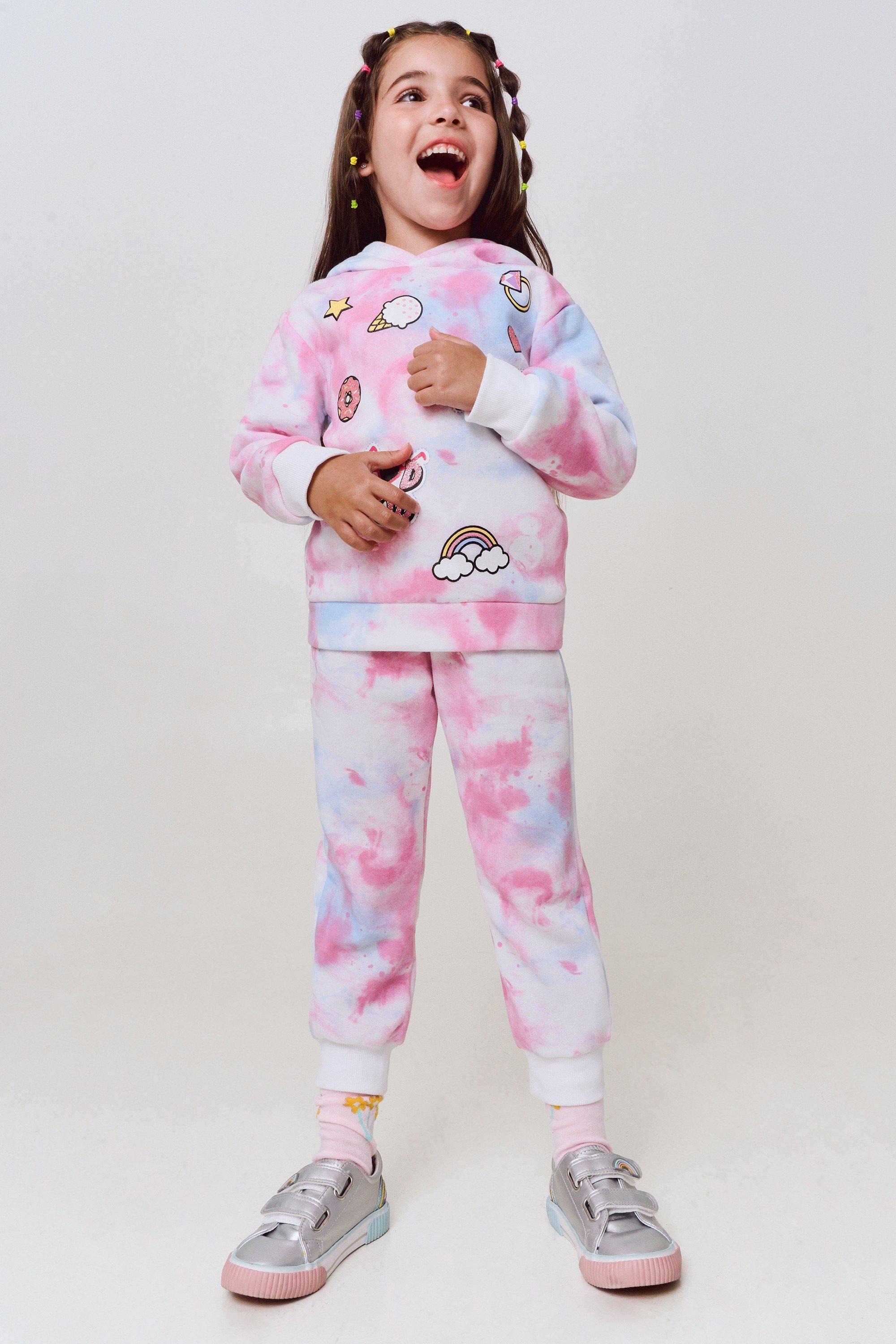 Tie Dye Active Hoodie And Jogger Set