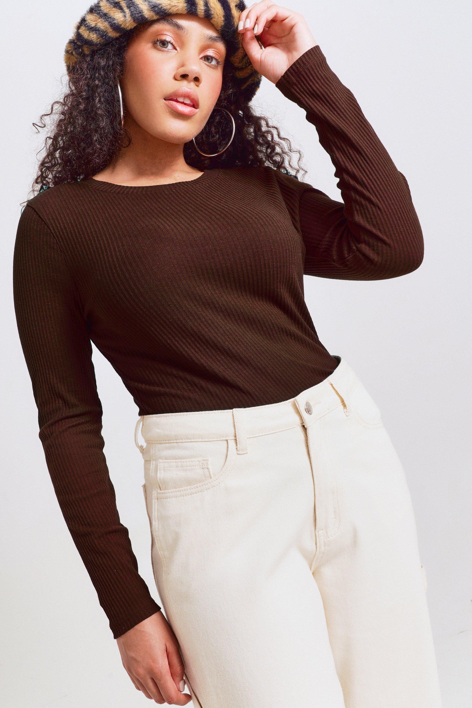 Ribbed Long Sleeve Top