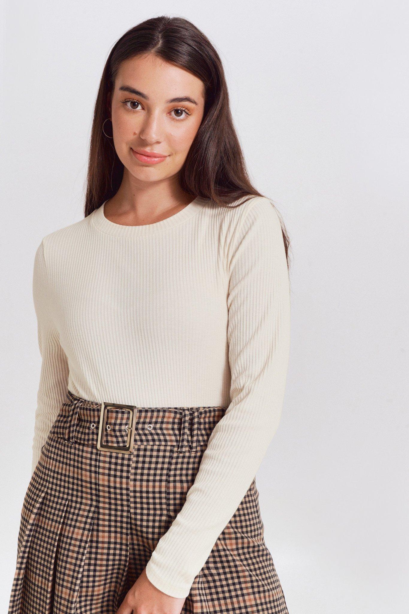 Ribbed Long Sleeve Top