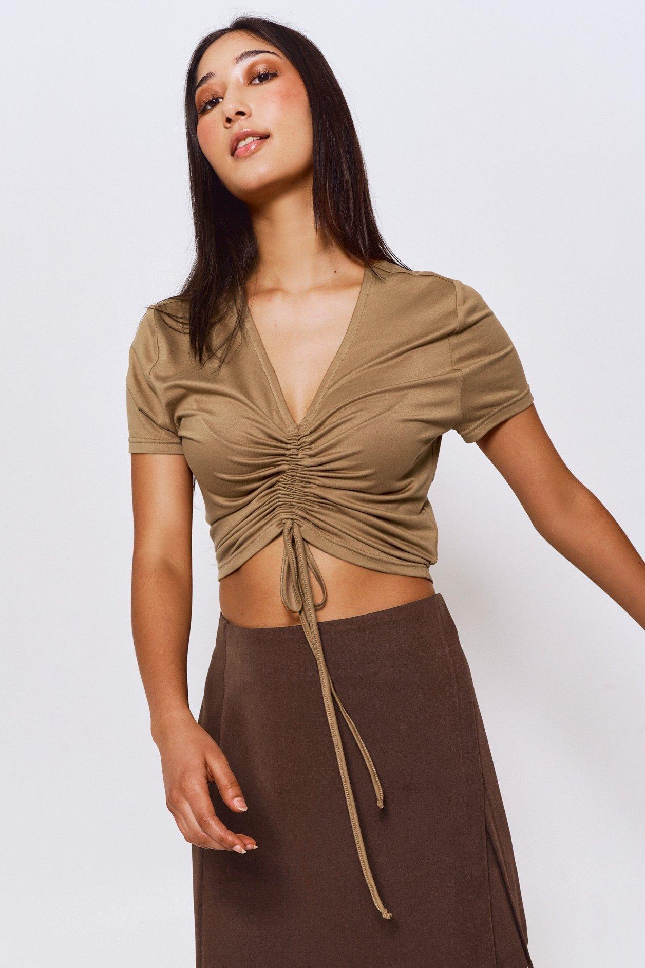 Ruched Fitted Top