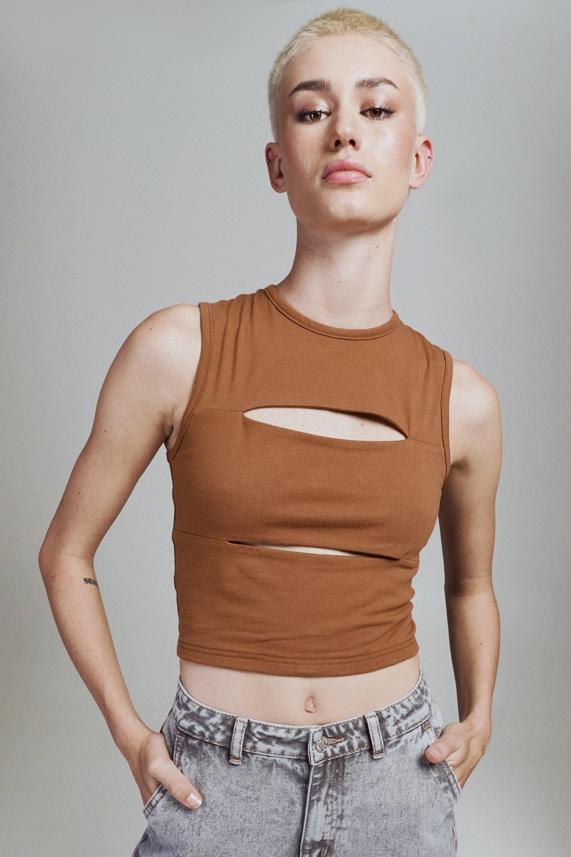 Cut Out Tank Top