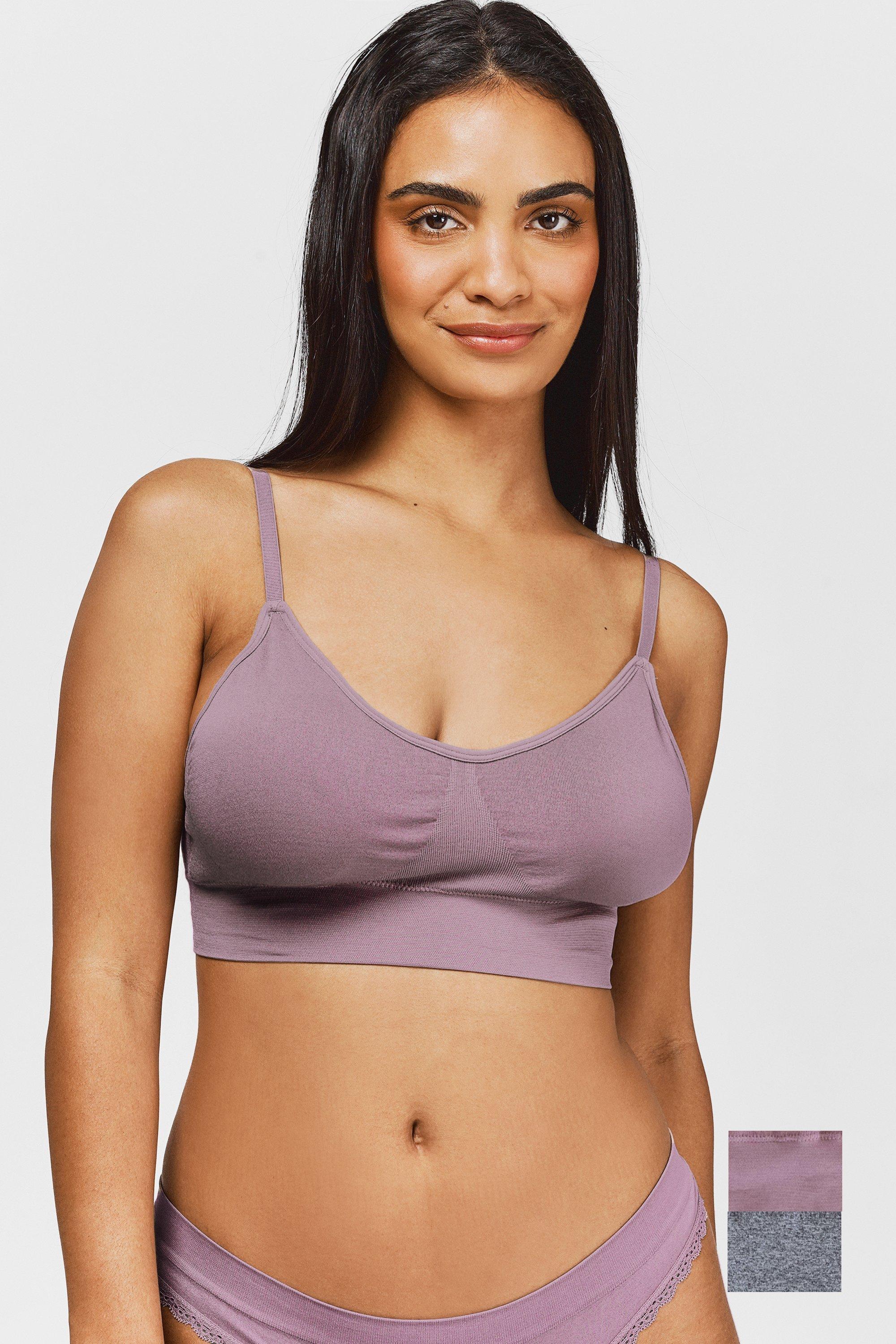 2 Pack Seamless Crop Bra