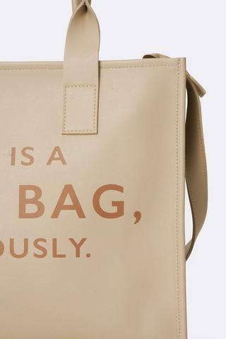 Pleather Tote Bag