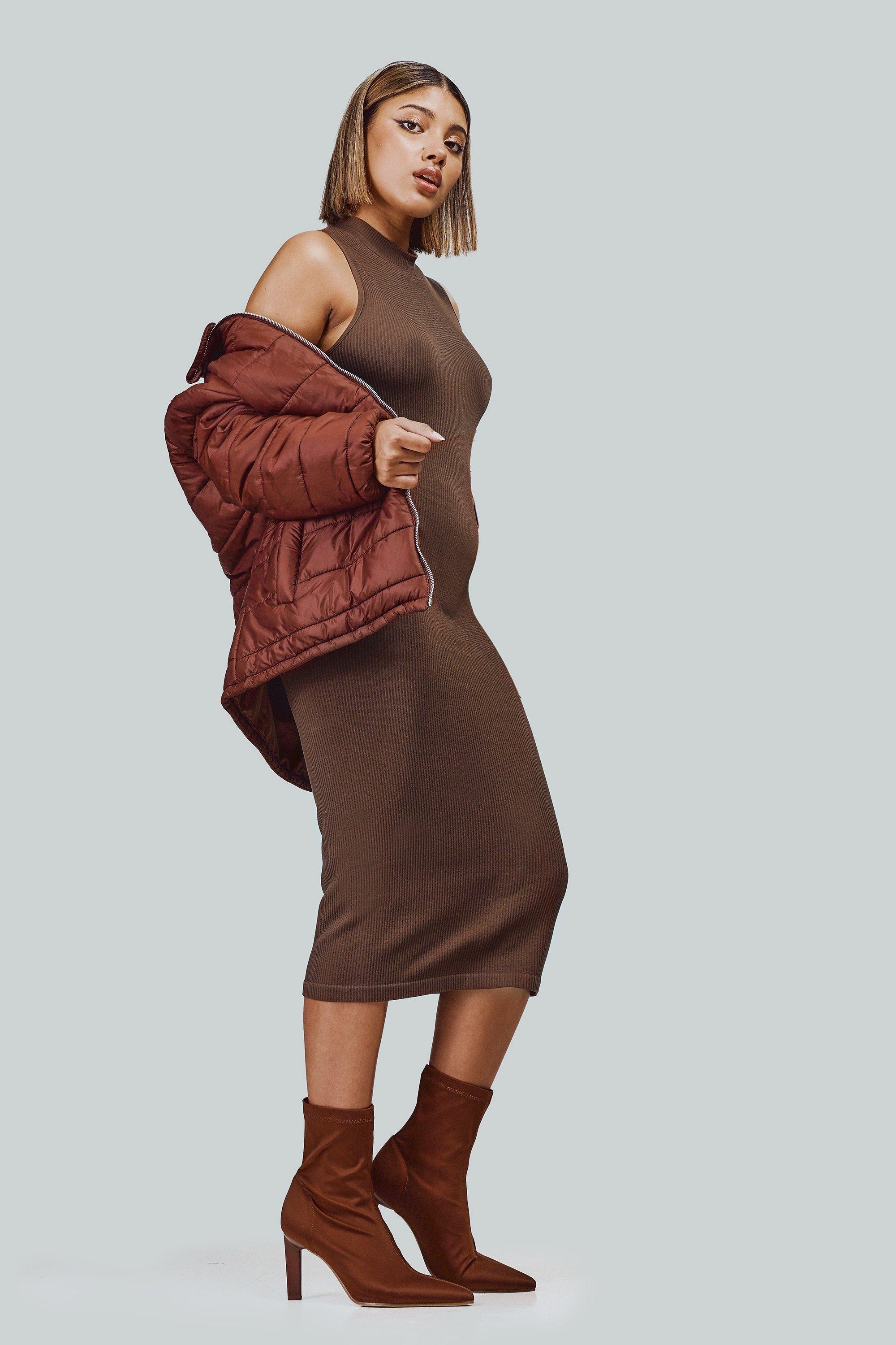 Turtle Neck Bodycon Dress