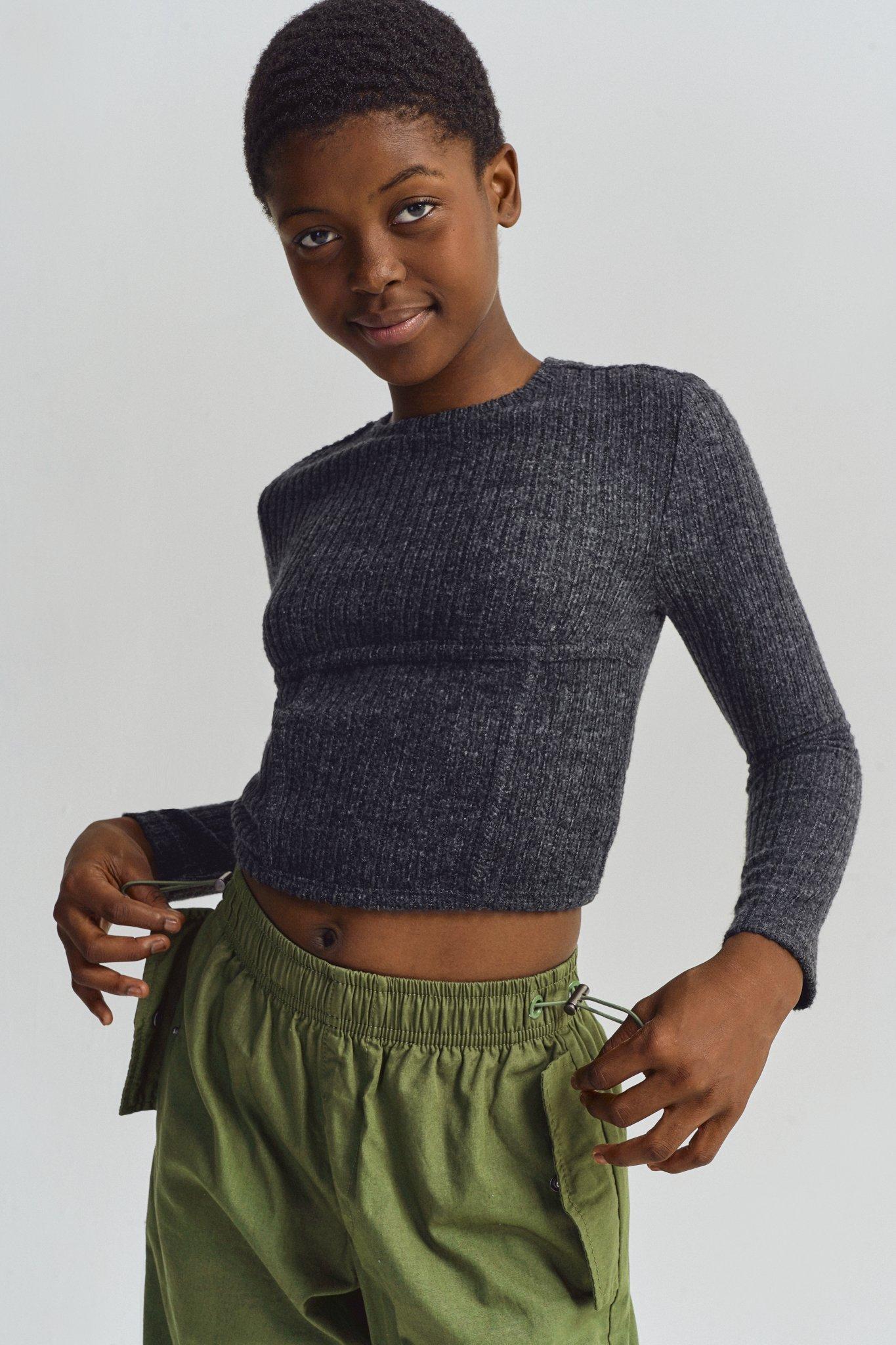 Long Sleeve Corset Top