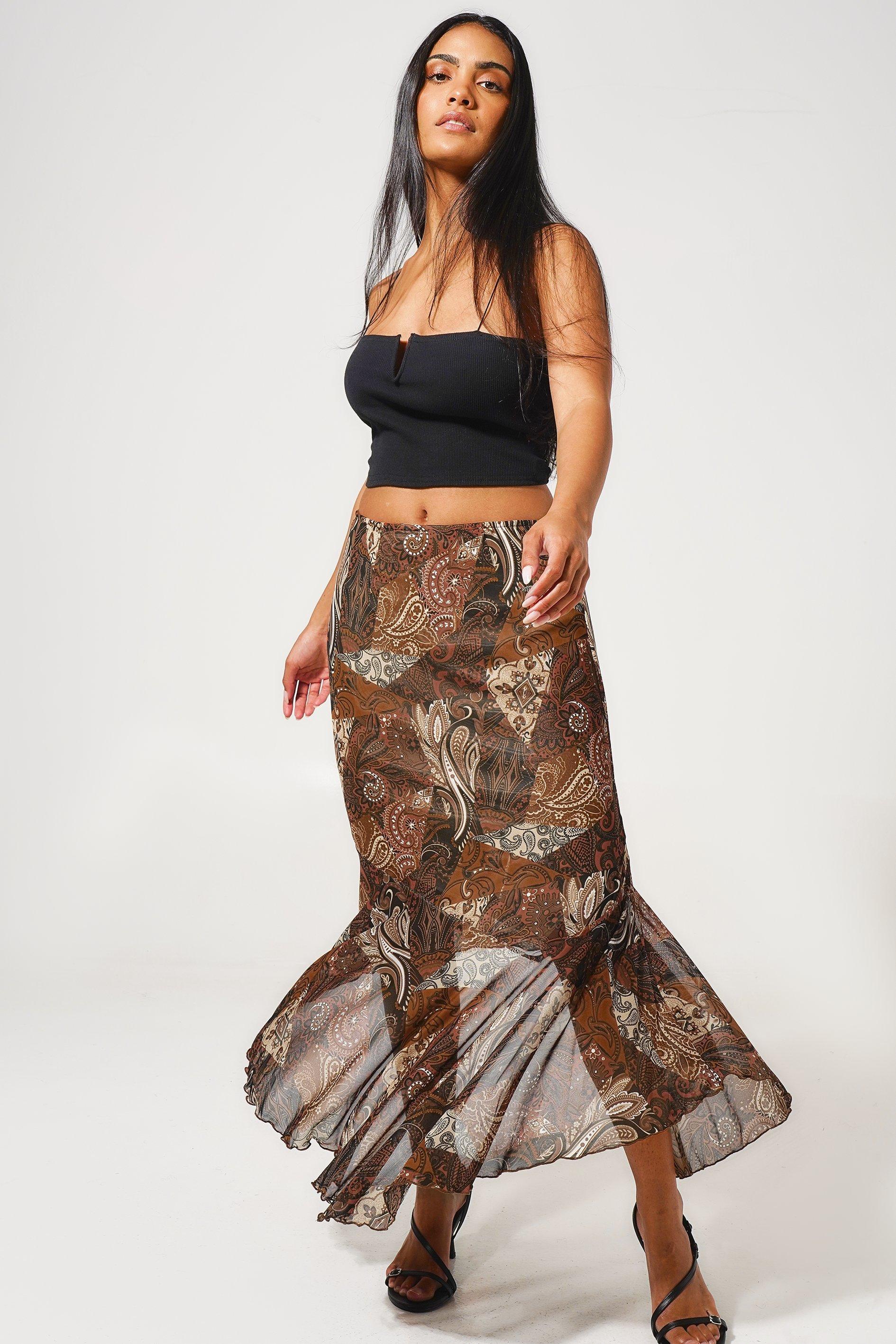 Asymmetrical Midi Skirt