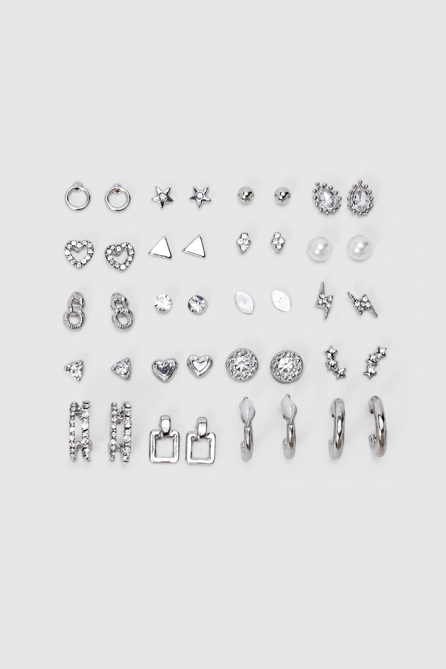 20 Pack Stud Earrings