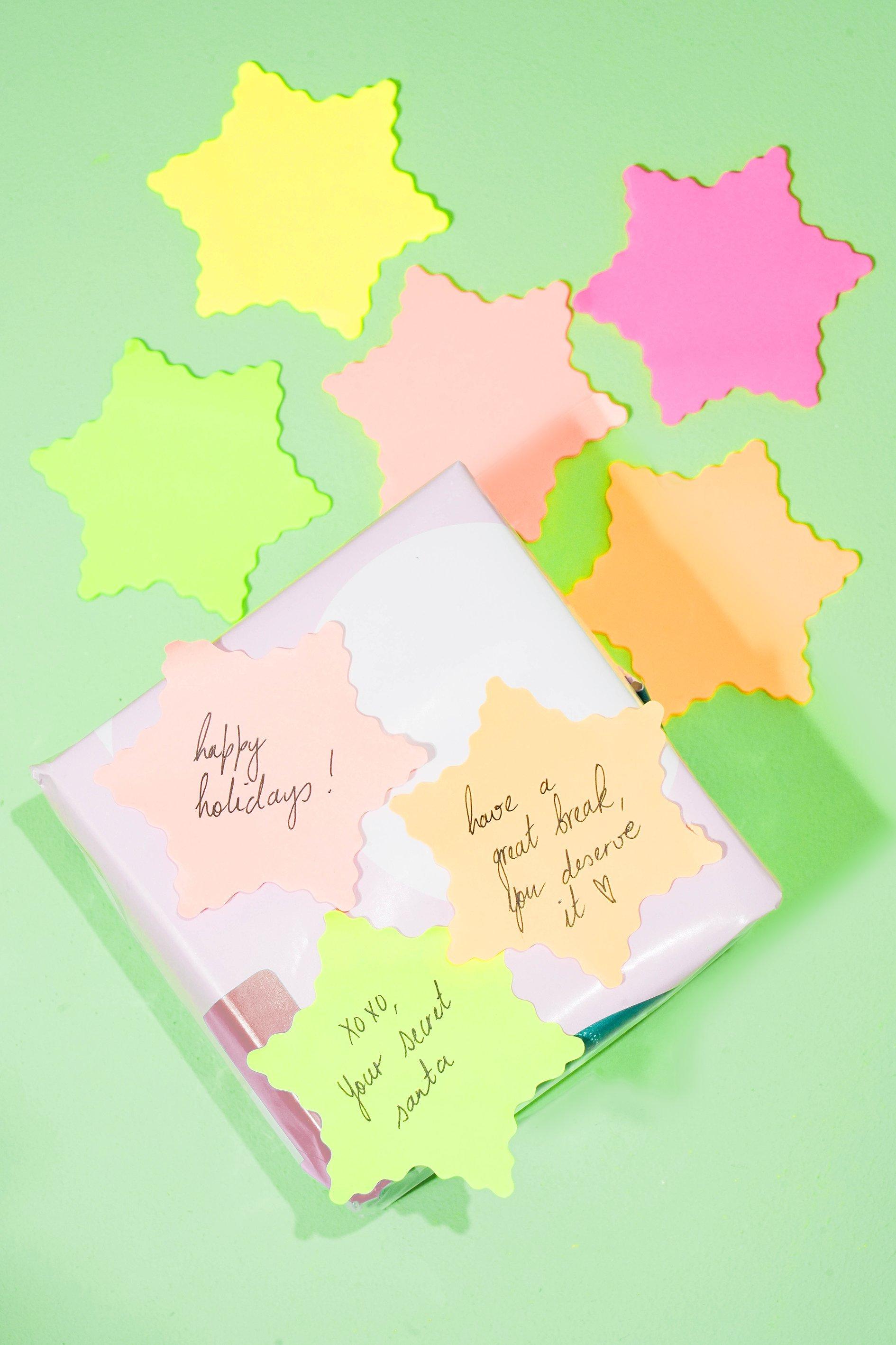 5 Pack Festive Sticky Notes - Snowflake