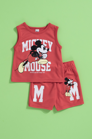 Mickey Mouse Vest And Shorts Set