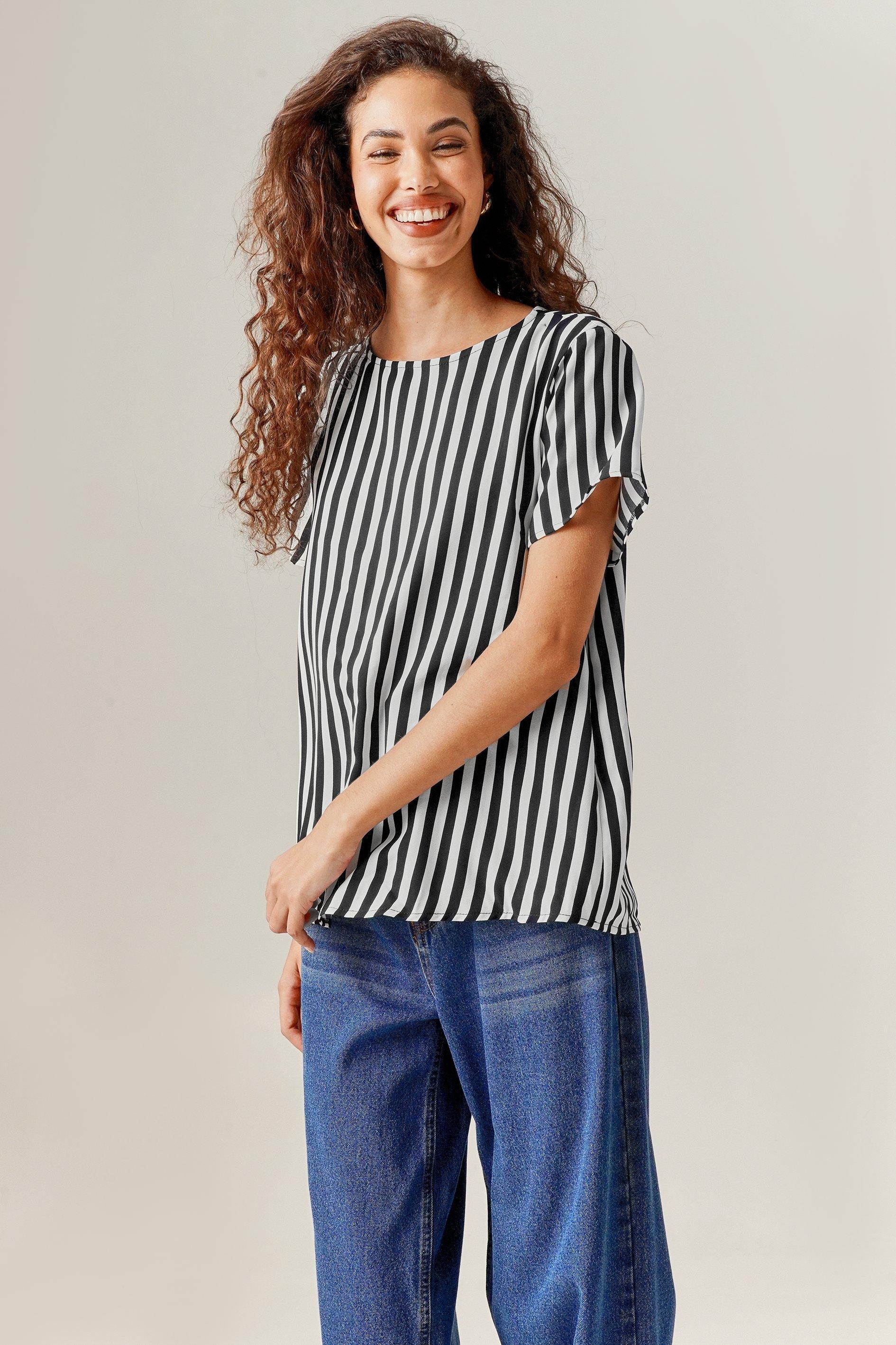 Stripe Boxy Top