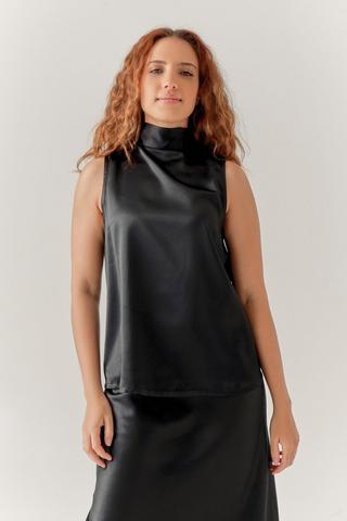 Satin Halter Neck Top