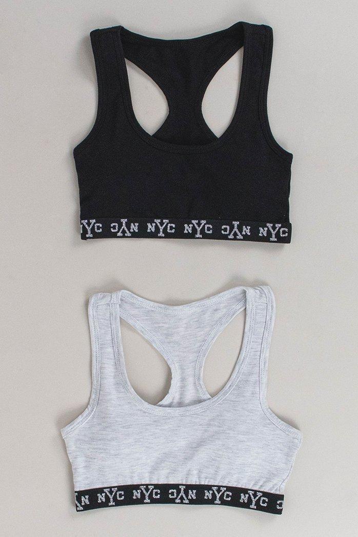 2 Pack Crop Bras