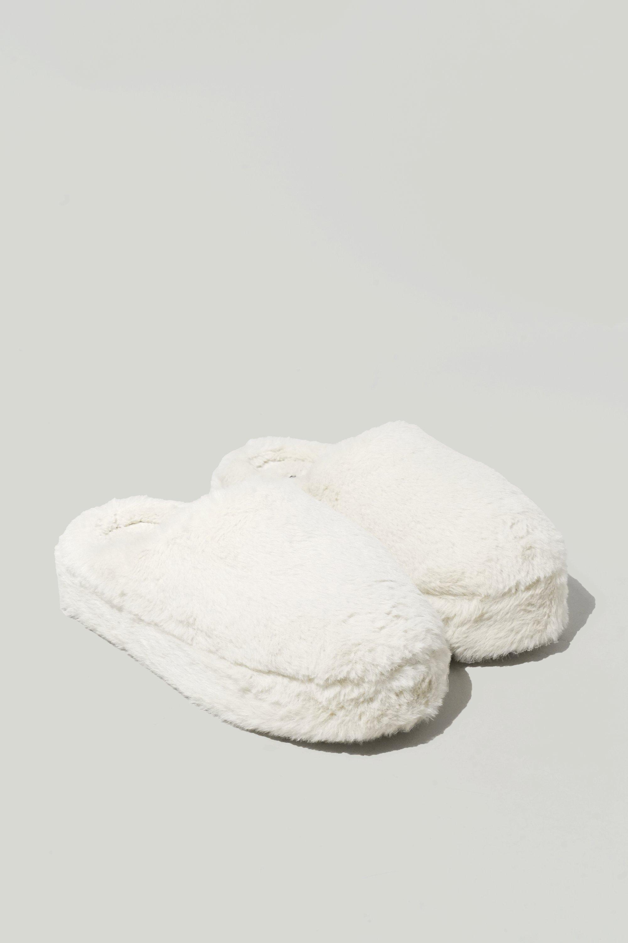Platform Fluffy Slipper