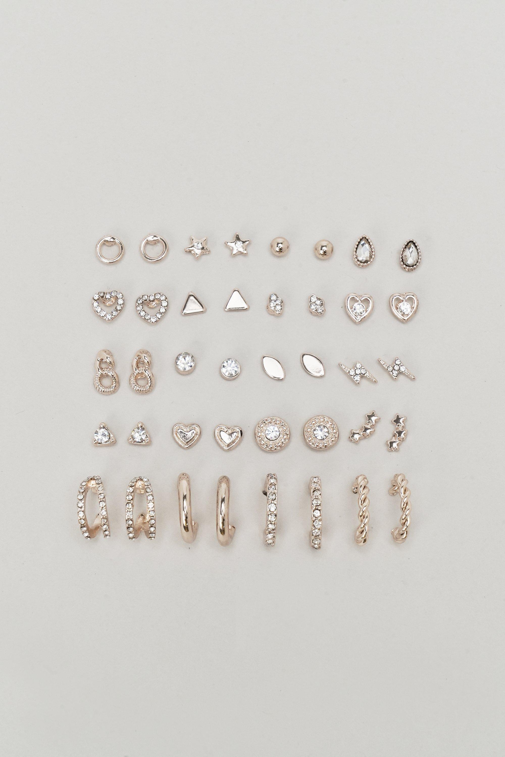 20 Pack Stud Earrings