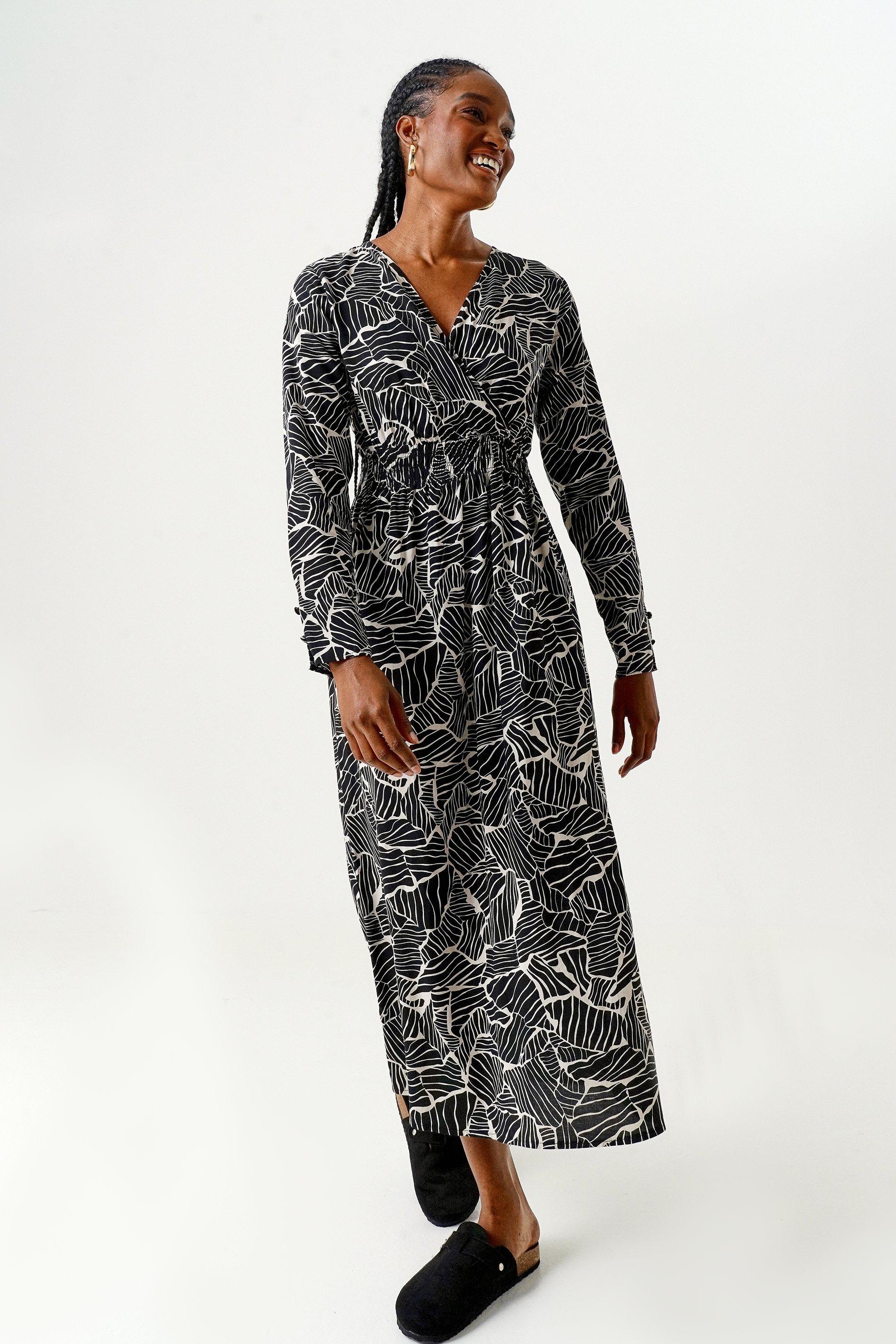 Fit And Flare Wrap Dress