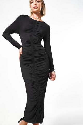 Ruched Bodycon Dress