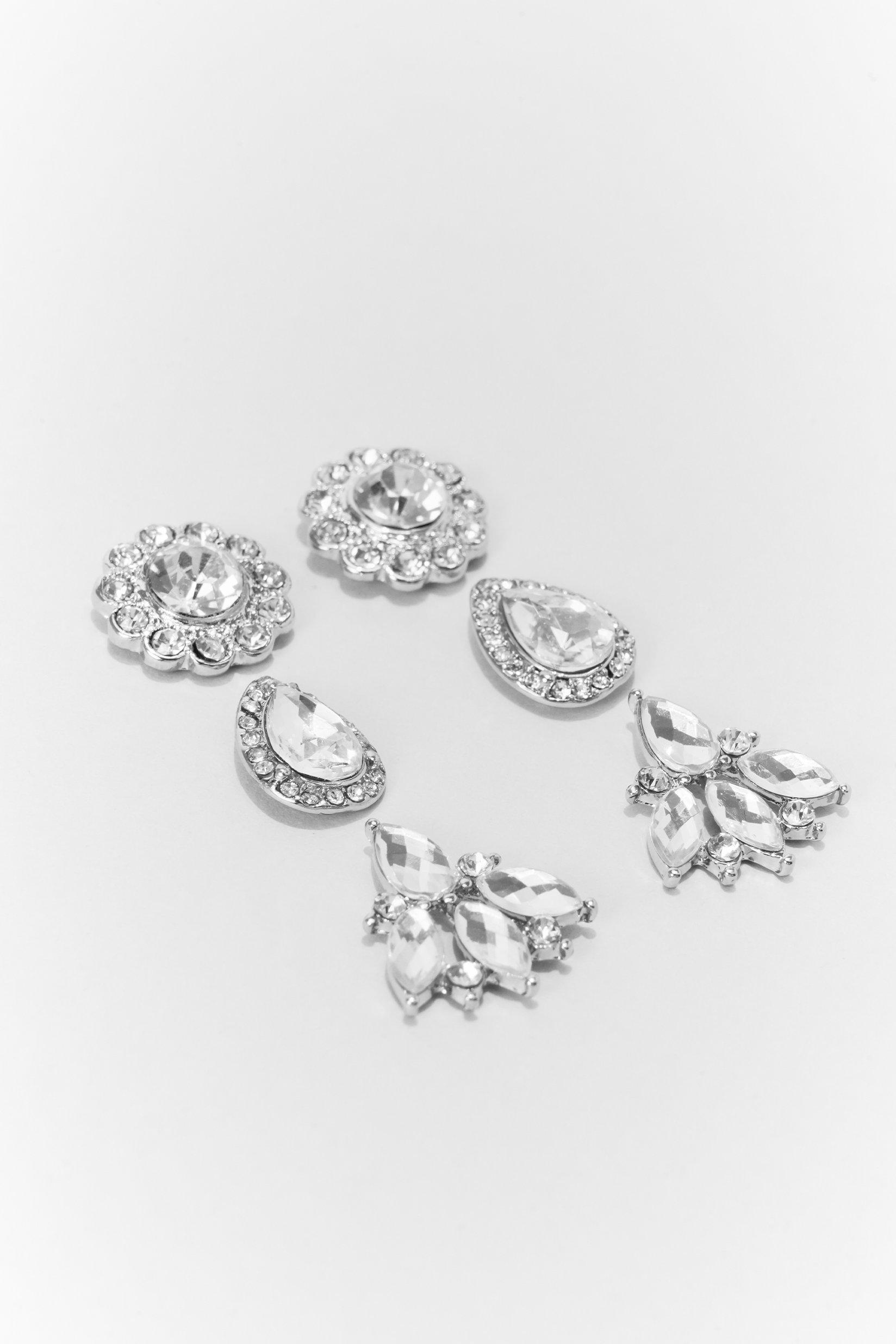 3 Pack Stud Earrings