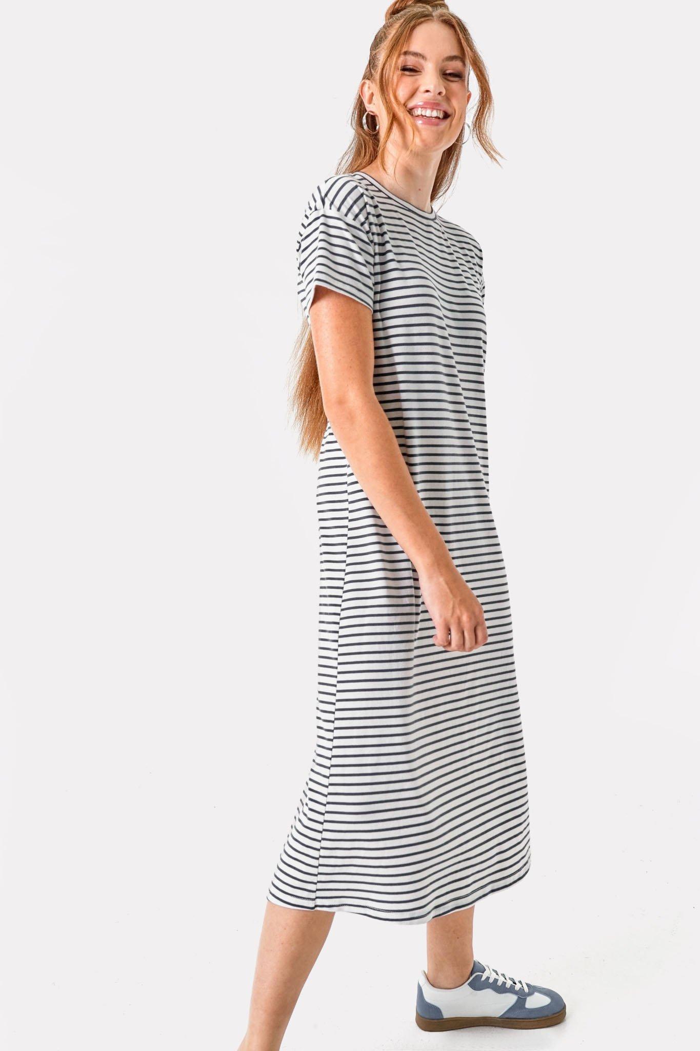 Stripe Column Dress