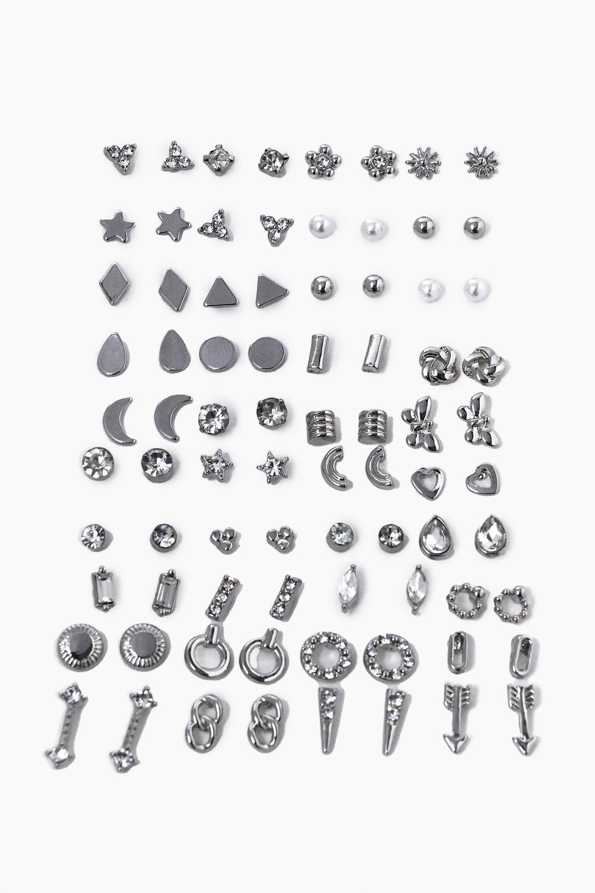 40 Pack Stud Earrings