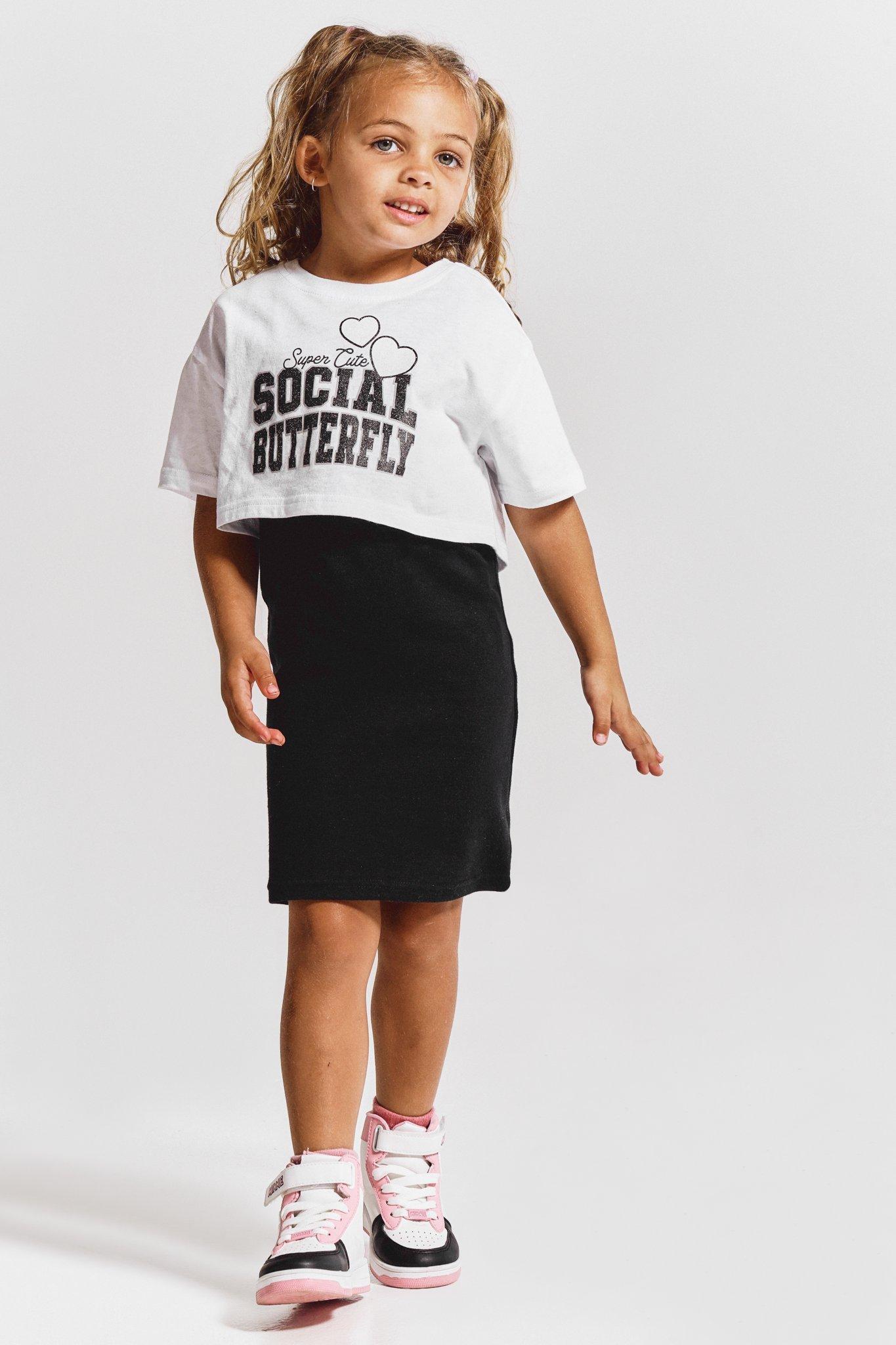 Ribbed Dress And Boxy Tee