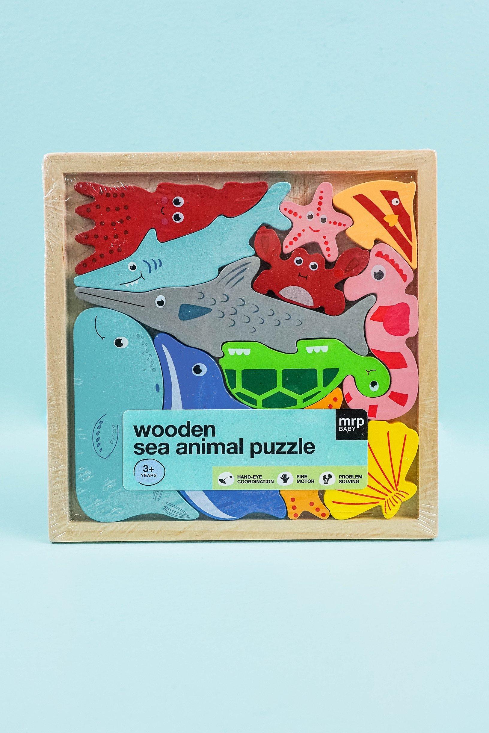 Wooden Sea Animal Puzzle