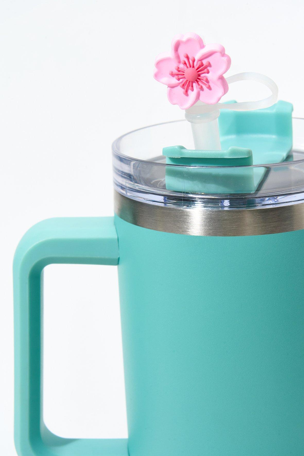 6 Pack Flower Straw Topper