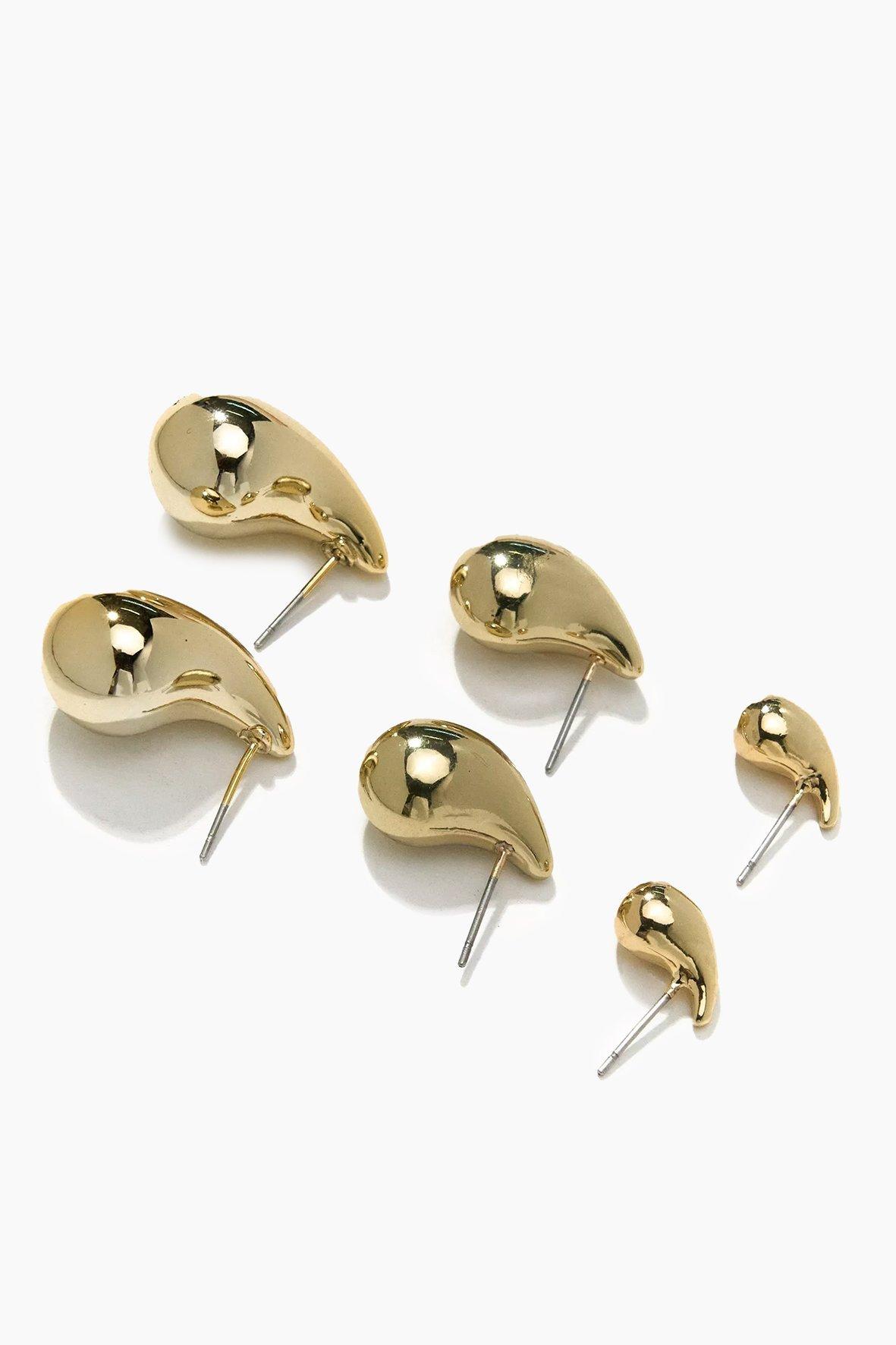 3 Pack Stud Earrings