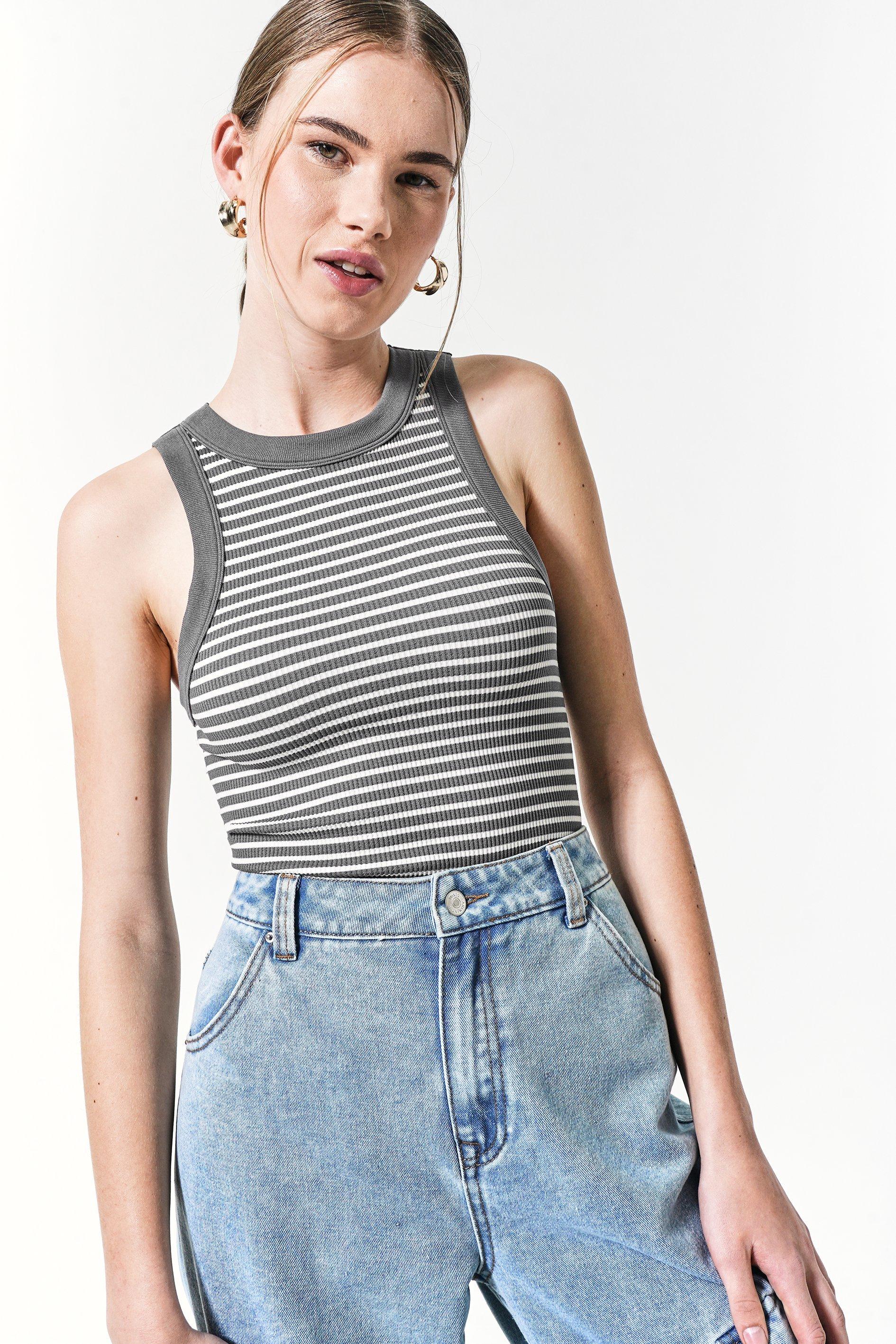 Seamless Stripe Tank Top