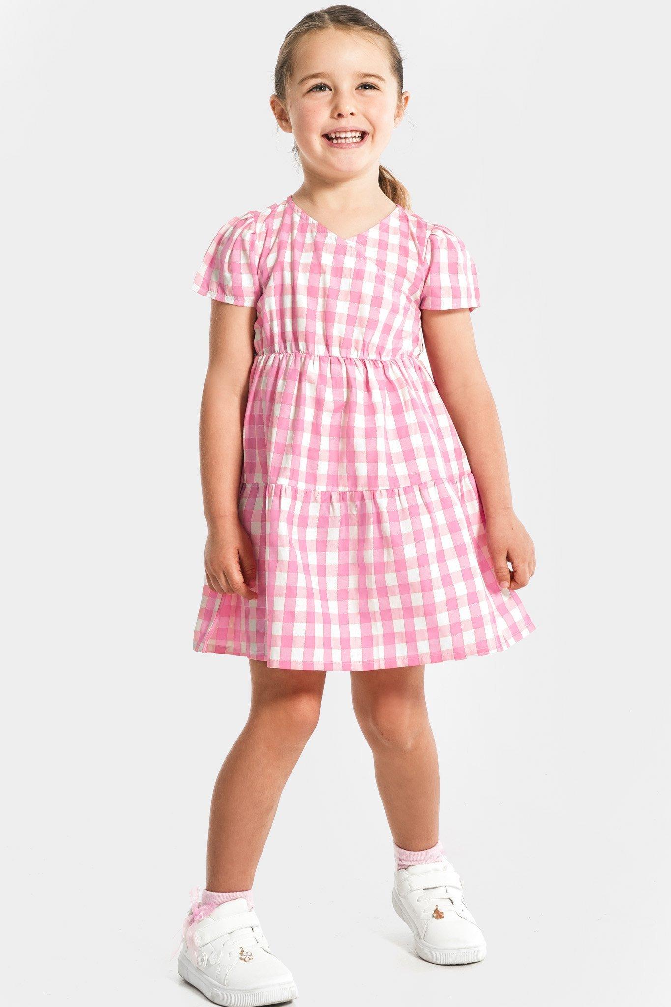 Check Fit And Flare Dress